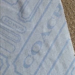 Coach | Accessories | Coach Blue Scarf | Poshmark